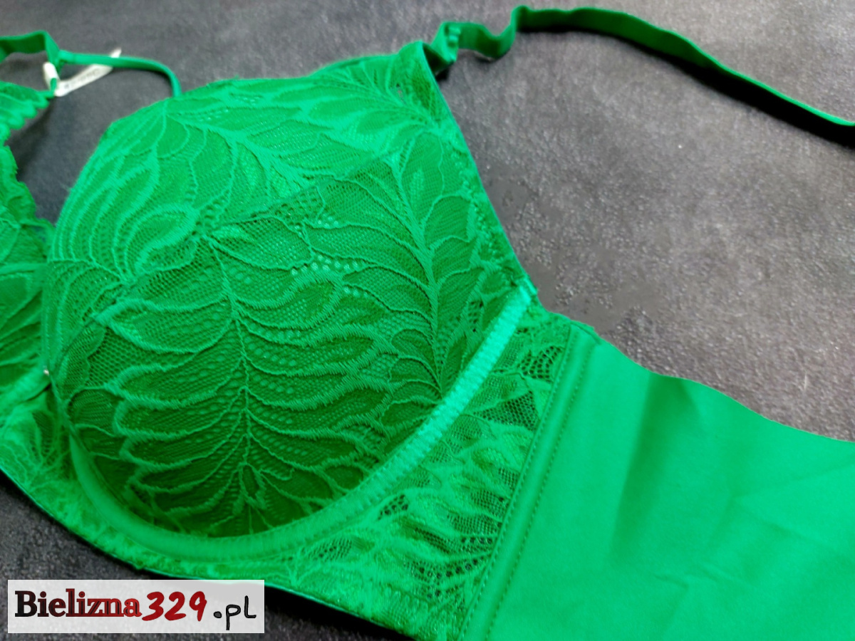 Biustonosz Zielony Koronkowy | Sklep Bielizna329